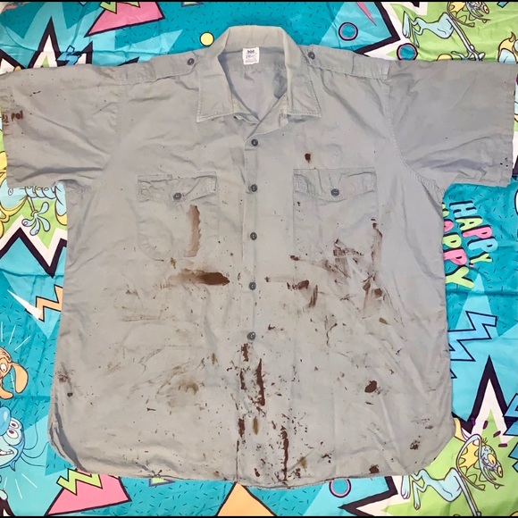 Shirts | Vtg Thrashed Distressed Faded Uniform Work Shirt | Poshmark